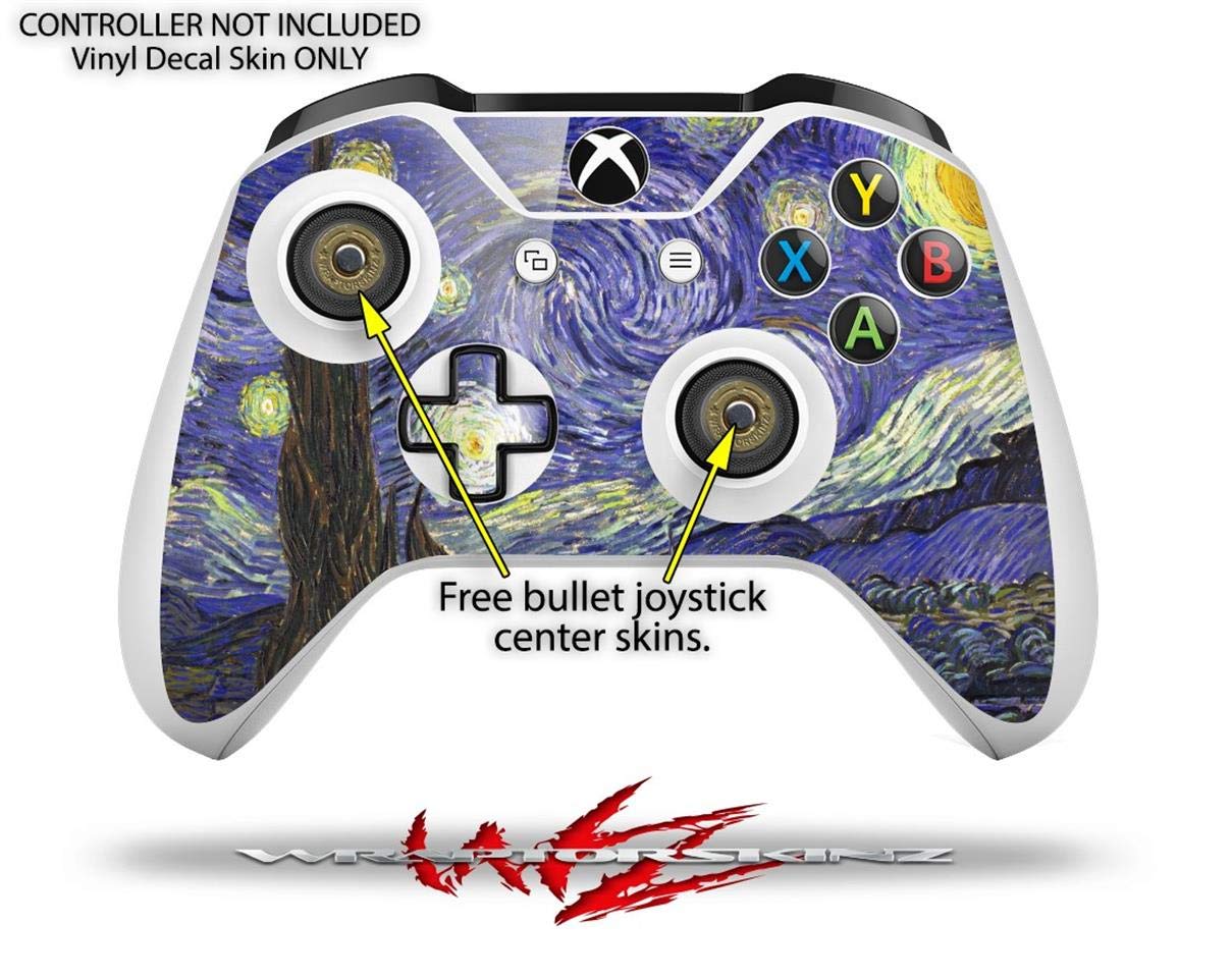 WraptorSkinz Decal Skin Wrap Set works with 2016 and newer XBOX One S Console and 2 Controllers Vincent Van Gogh Starry Night