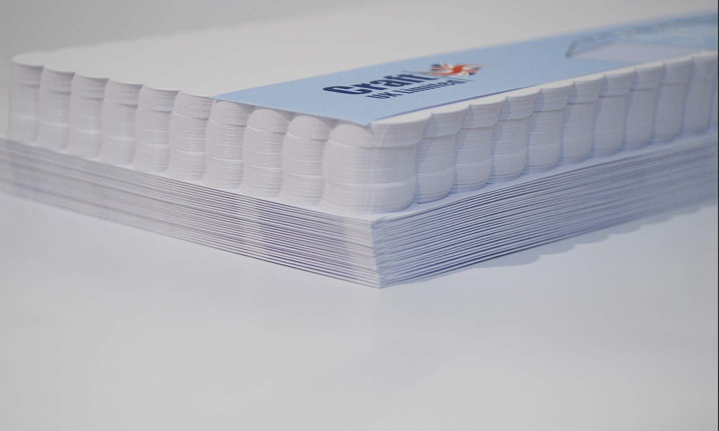 Craft UK 839 8 x 8 inch Scalloped Card and Envelope pack of 25 - White