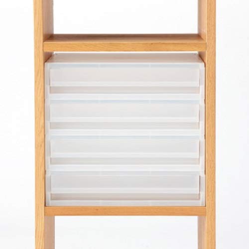MUJI Polypropylene Drawer Storage Box, A4 Wide, 37cm Width x 26cm Depth x 9cm Height, White