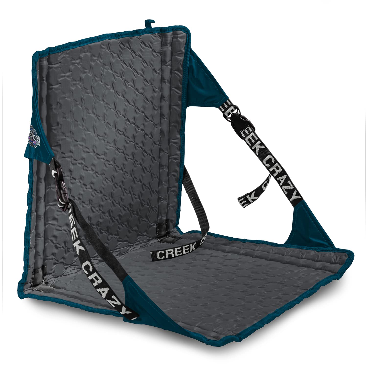 Crazy Creek HEX 2.0 Original Chair for Camping, Stadium Seating & More, Comfort on All Terrains, Adjustable Straps, Compact Design, Water-Resistant,Olive/Slate