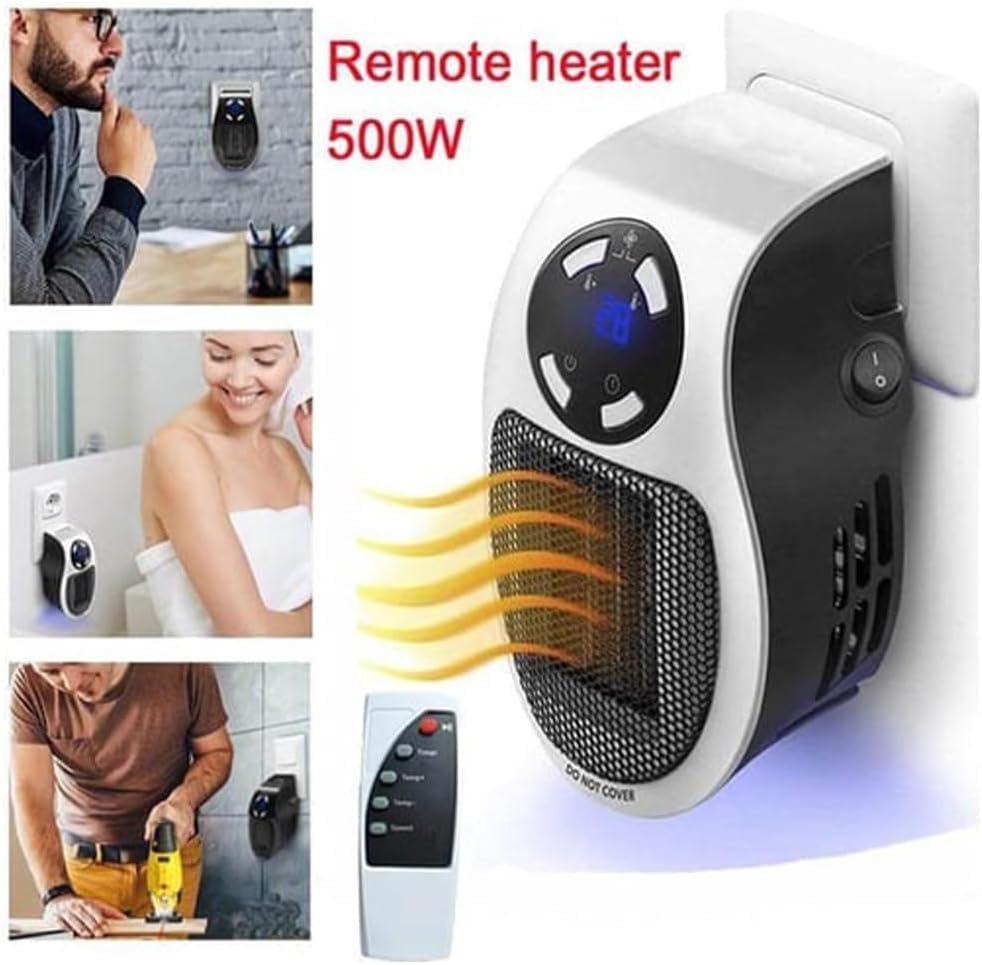Heatzo Heater, Heatzo Heater Protable Heater, Portable Space Heater, Small Space Heaters Mini Top Heat Plug In Wall Heater, Indoor Electric Space Heaters (1pc)