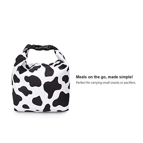 MOV COMPRA Insulated Snack Bag- Women Reusable Sandwich & Snack Bags, Leakproof Food Storage Small Lunch Bag For Picnic,Work(Small,Milk