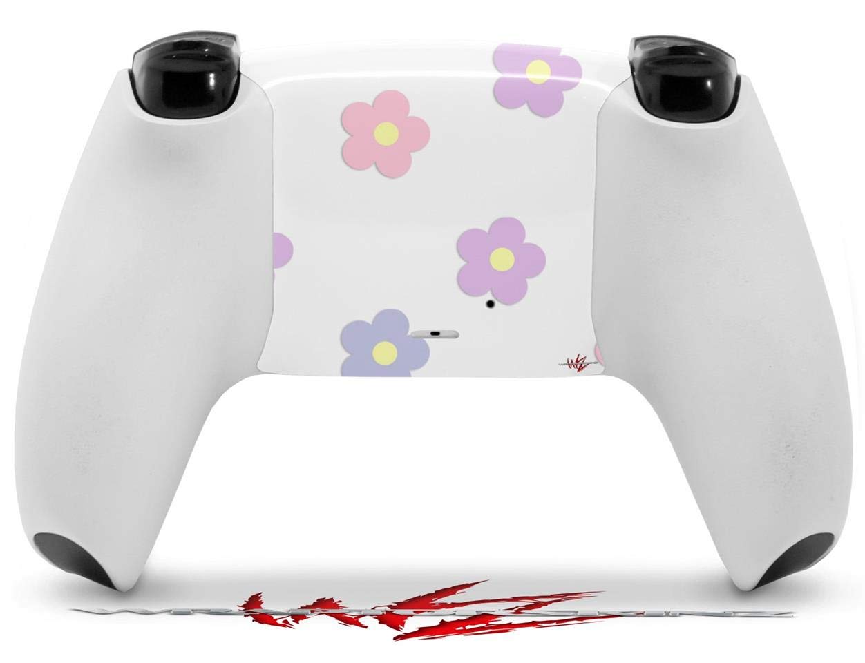 WraptorSkinz Skin Wrap compatible with Sony PS5 DualSense Controller Pastel Flowers (CONTROLLER NOT INCLUDED)