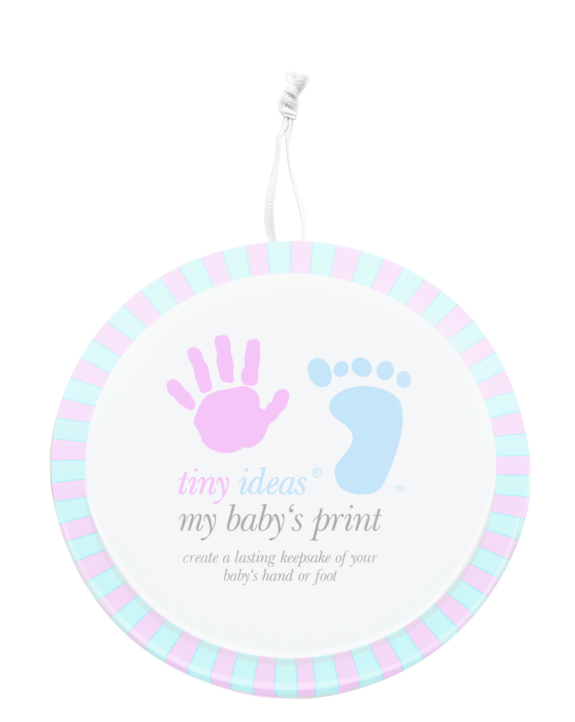 Tiny Ideas Easy to Use Handprint Tin, Pink