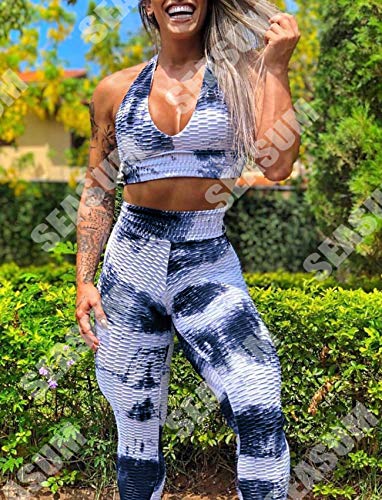 SEASUM Women's High Waist Yoga Pants Tummy Control Slimming Booty Leggings Workout Running Butt Lift Tights S
