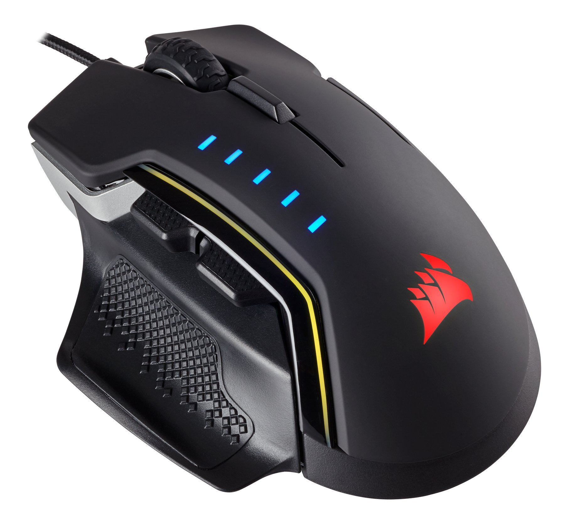CORSAIR Glaive - RGB Gaming Mouse - Comfortable & Ergonomic - Interchangeable Grips - 16000 DPI Optical Sensor - Aluminum