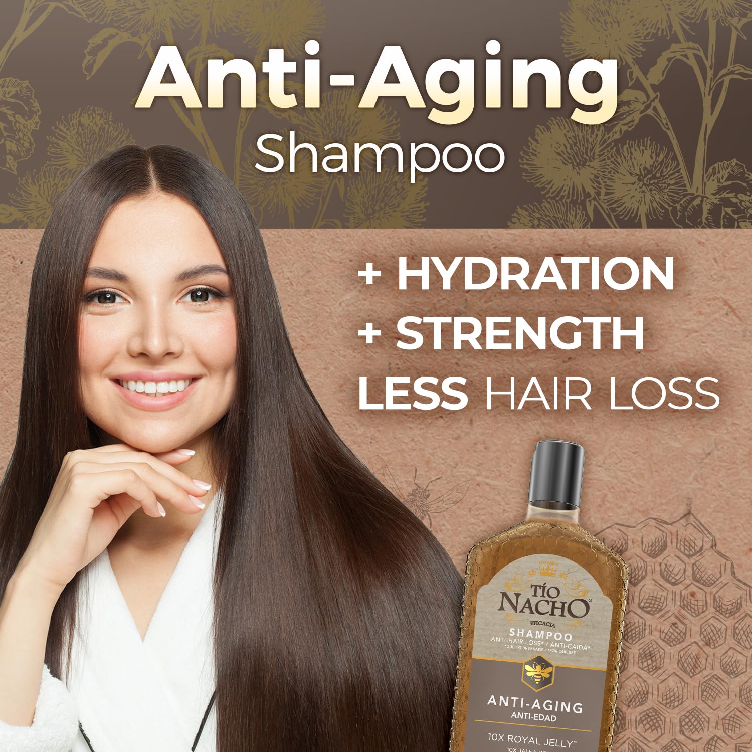 Tio Nacho Younger Looking Revitalizing Shampoo with Royal Jelly, 14 Ounces