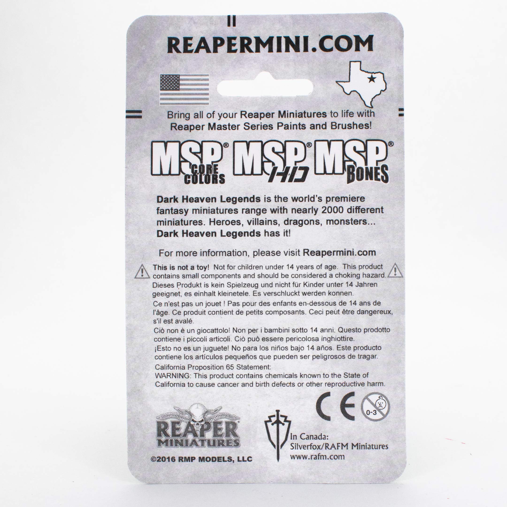 Reaper Miniatures: 03960 - Oman Ruul, Wizard Dark Heaven Legends Fantasy Metal Miniature