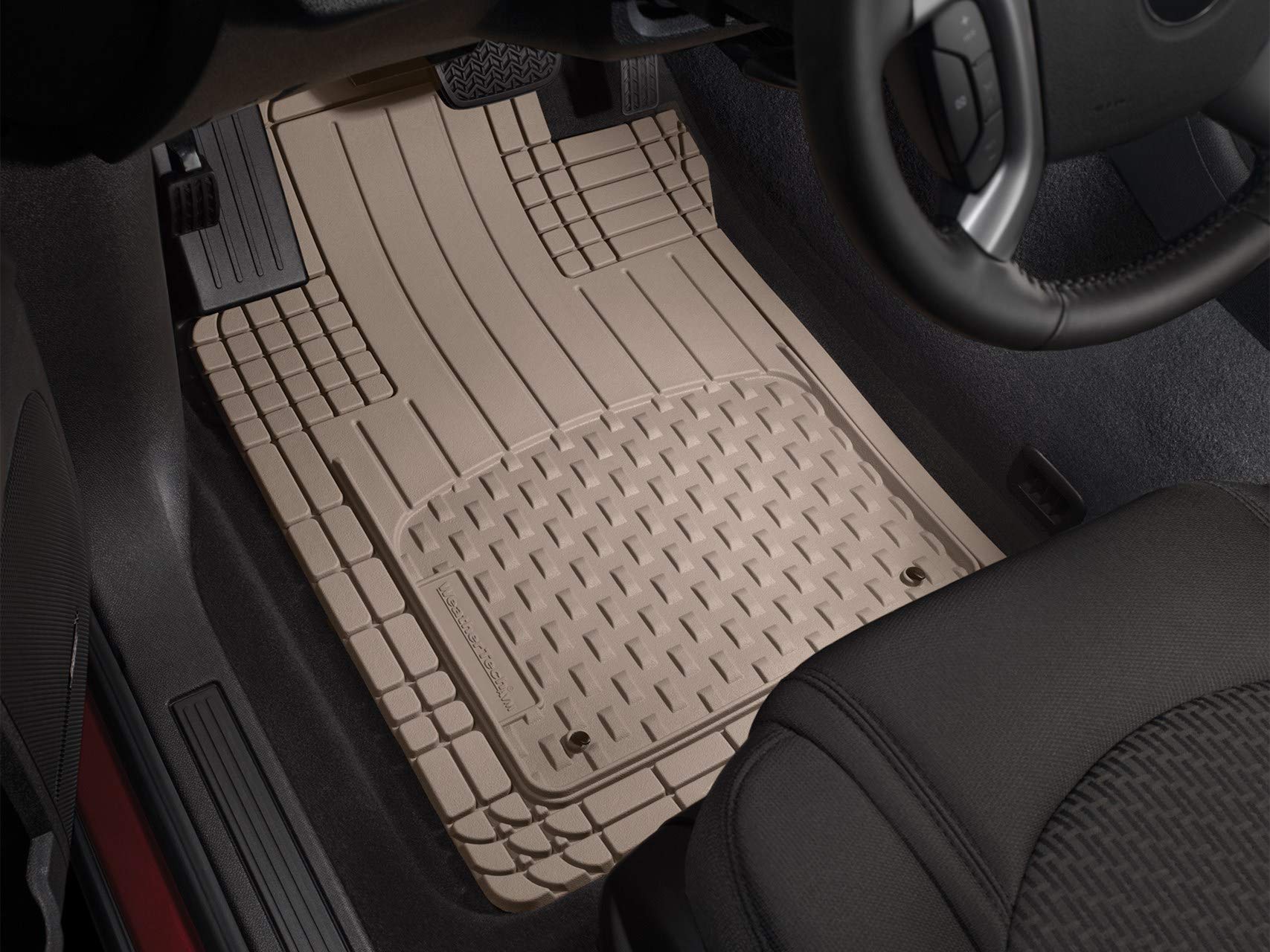 WeatherTech Semi Universal All Weather and Vehicle Trim to Fit Floor Mats - 4-Piece Set Black
