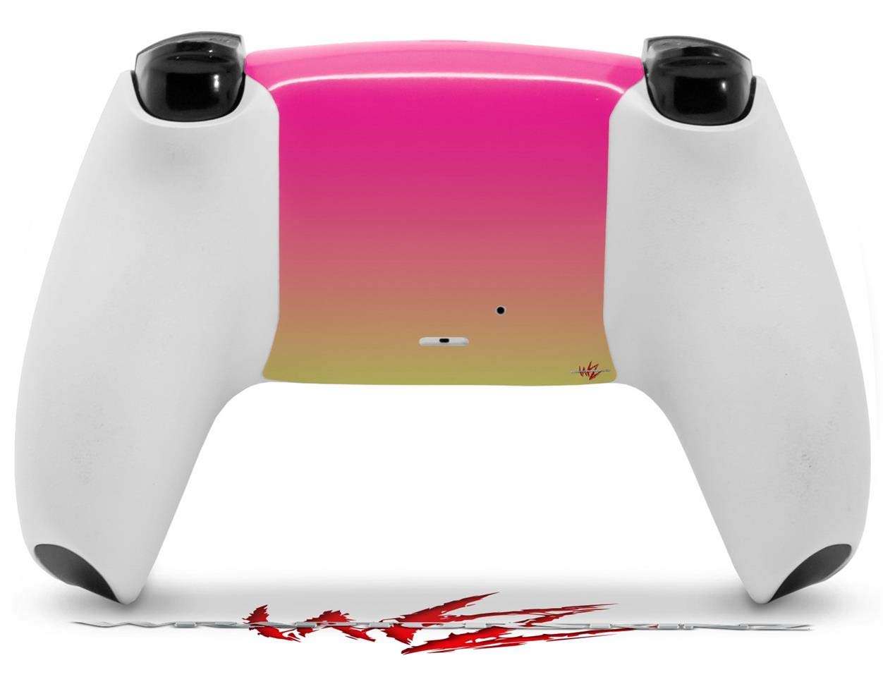 WraptorSkinz Skin Wrap compatible with Sony PS5 DualSense Controller Smooth Fades Neon Green Hot Pink (CONTROLLER NOT INCLUDED)