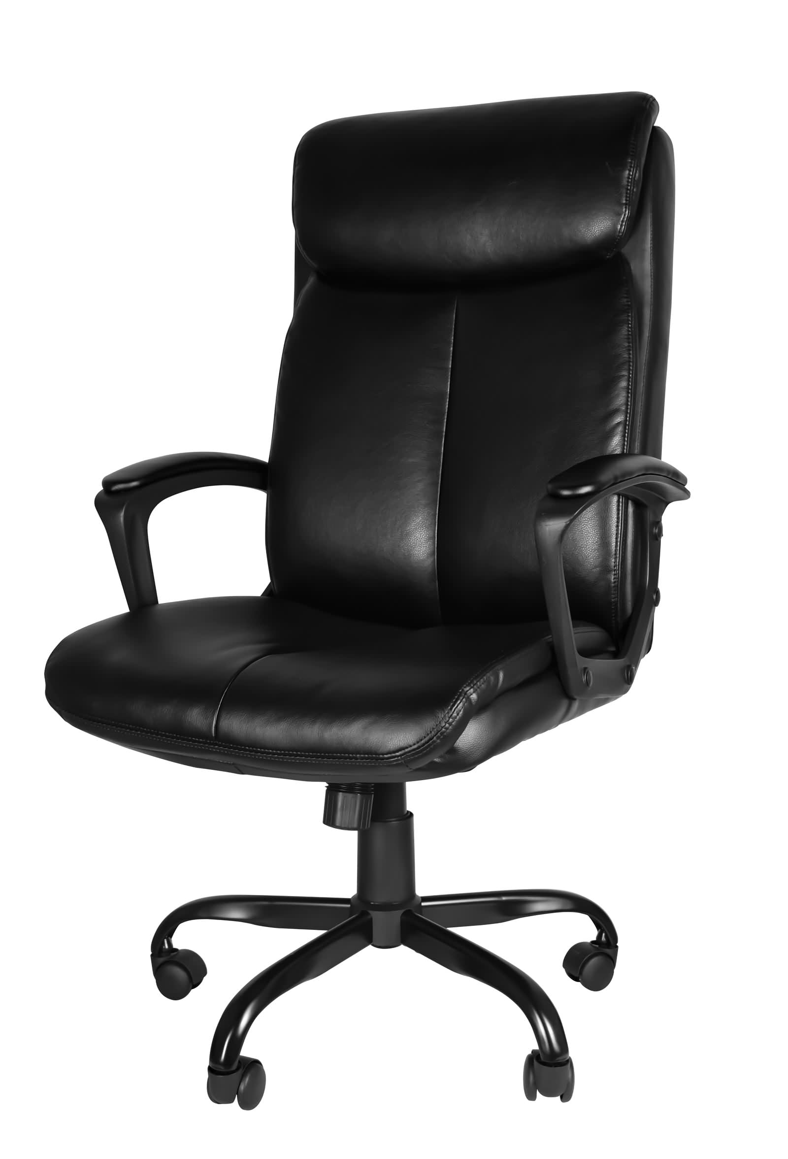 Daesar Office Desk Chair Pu Leather, Adjustable Height/Tilt, 360 Degree Swivel, 300Lbs, Black
