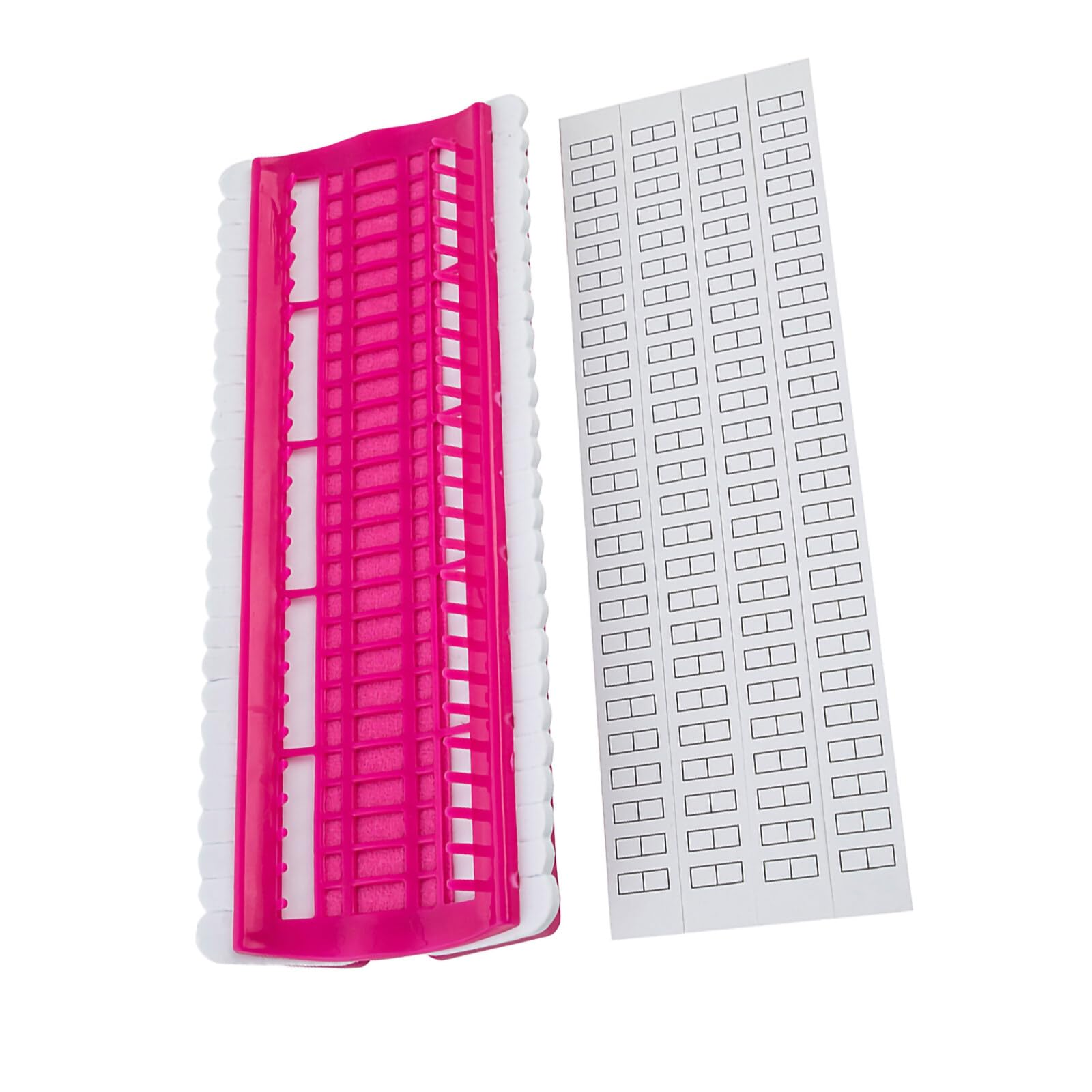 Felenny 50 Positions Floss Organizer Embroidery Shelf, Cross Stitch Thread Organizer Floss Bobbins Embroidery Thread Holder with 4 Blank Code Cards Sewing Tools for Thread Craft DIY Sewing Storage