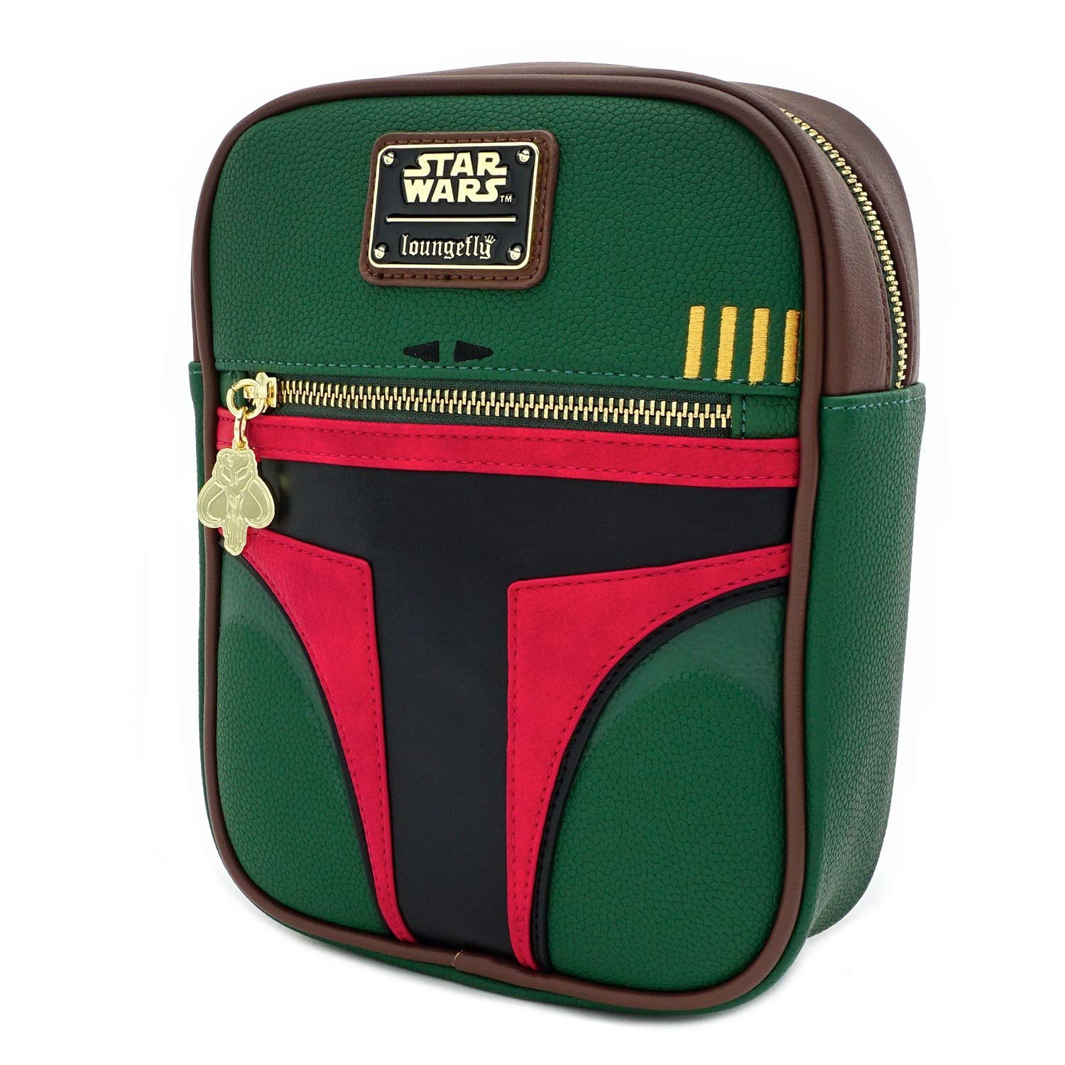 Loungefly x Star Wars Boba Fett Crossbody Bag (One Size, Green Multi)