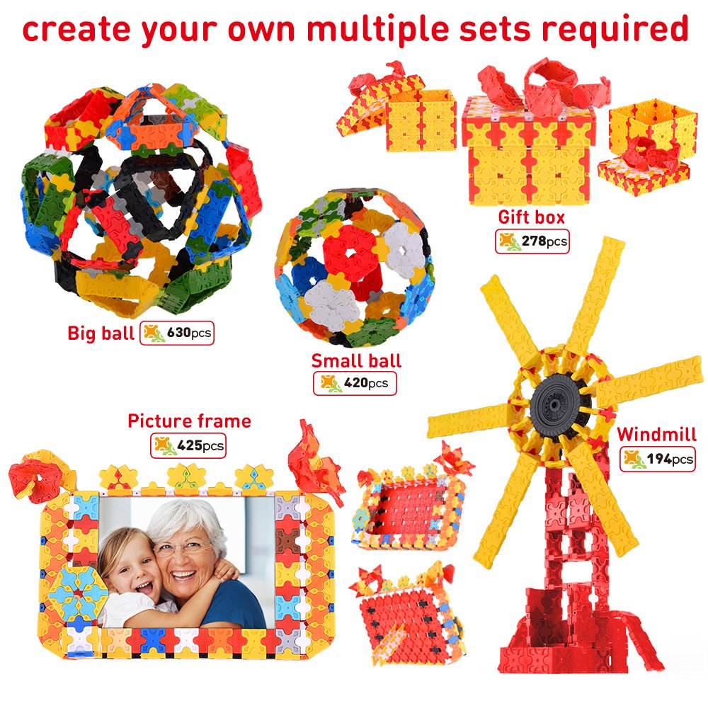 WEofferwhatYOUwant Flatblocks T-Rex, Dinosaur, Firefly, Honey Bee, Duck, and More | 3-D Puzzle Toy Building | Figures Level 2 | Collect Them All