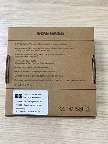 SOEYBAE USB C to HDMI Cable 30ft/10m, USB 3.1 Type C to 4K Fiber Optic HDMI Cable, Thunderbolt 3/4 Compatible, for MacBook Pro/Air 2020, iPad Pro 2021/2020, Surface Book 2, XPS