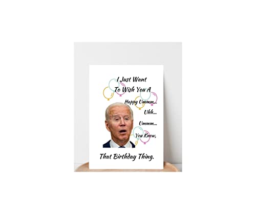 Funny "Joe Biden" Inspired Birthday Card For Everyone