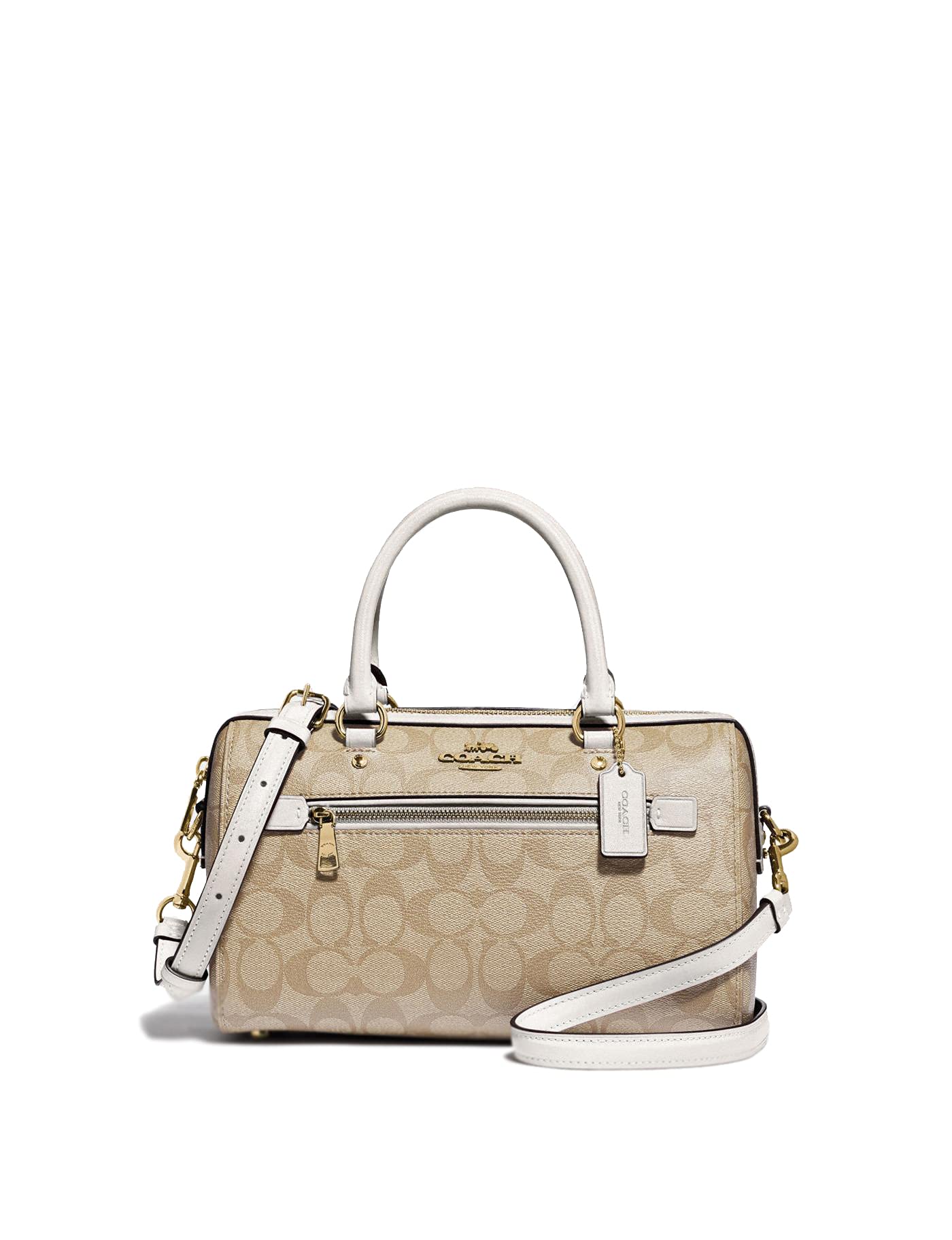 Coach Rowan Satchel (Light Khaki - Chalk)