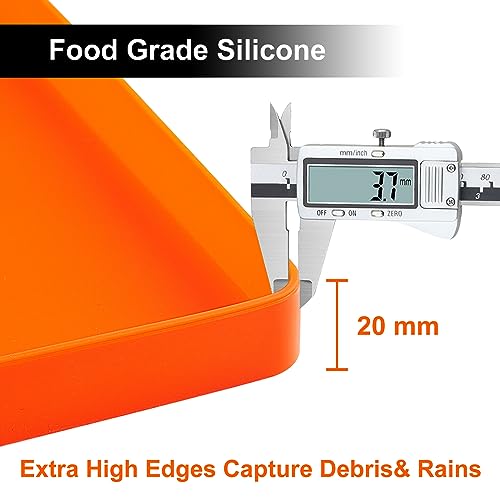 Jusoit 36 inch Blackstone Griddle Cover, Heavy Duty Food Grade Silicone Griddle Mat for Grill Top, Outdoor Blackstone Accessories Protect from Dirt & Rust