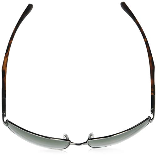 Columbia Men's Trollers Best Rectangular Polarized Sunglasses, Gunmetal/G15 Polarized, 62 mm