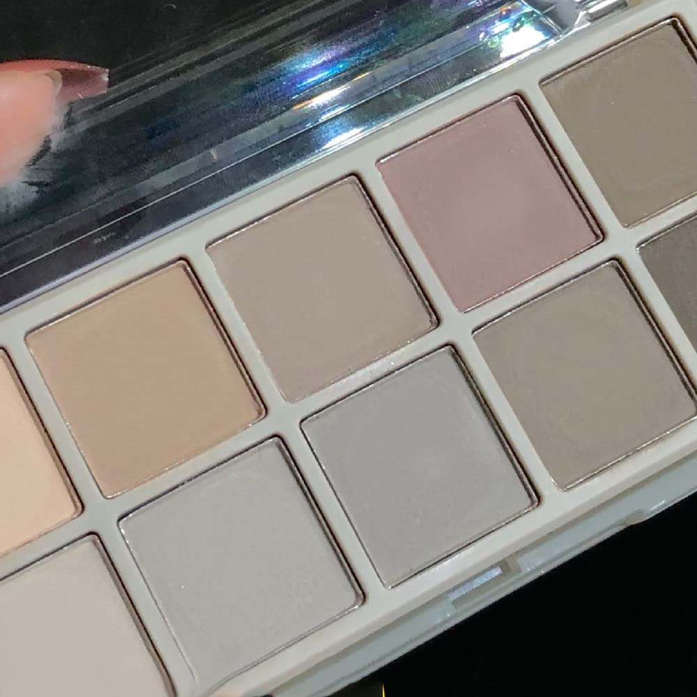 Go Ho 10 Colors Eyeshadow Palette,All Matte Nude Pink Eyeshadow Makeup,Highly Pigmented Smooth Warm Shades Eye Shadow,Waterproof Eyeshadow Makeup Palette,09 Matte Nude Powder