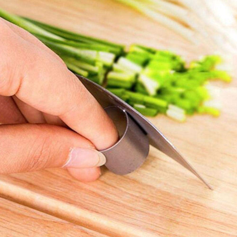 Finger Guards for Cutting,Stainless Steel Finger Protector for Cutting Food, Kitchen Tool Thumb Guards for Chopping,Potato, Butter, Lettuce, Cutter Grater Vegetable Slicer,Knife Cutting Protector