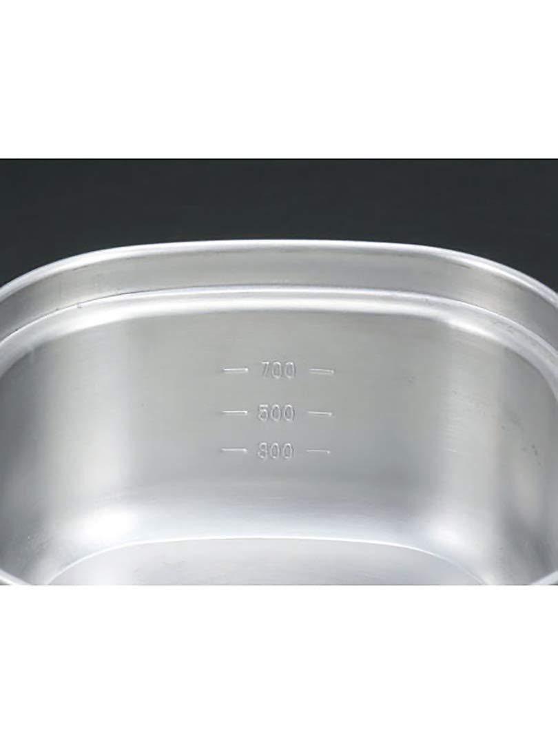 Captain Stag UH-4202 Stainless Steel Square Ramen Cooker, 0.3 gal (1.3 L), Made in Japan, Made in Japan