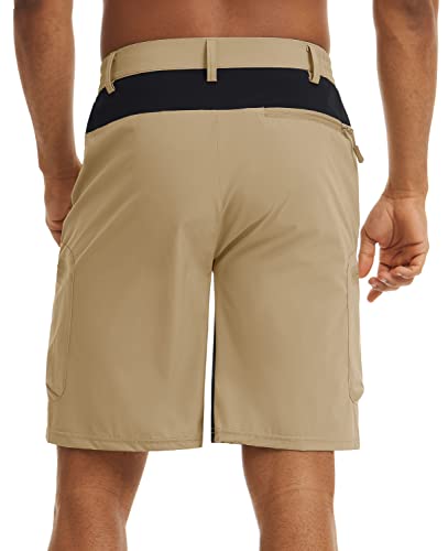 TACVASEN Men's Quick Dry Shorts Casual Khaki Shorts Men Cargo Mens Hiking Shorts Size 38 Mens Cargo Shorts Relaxed fit