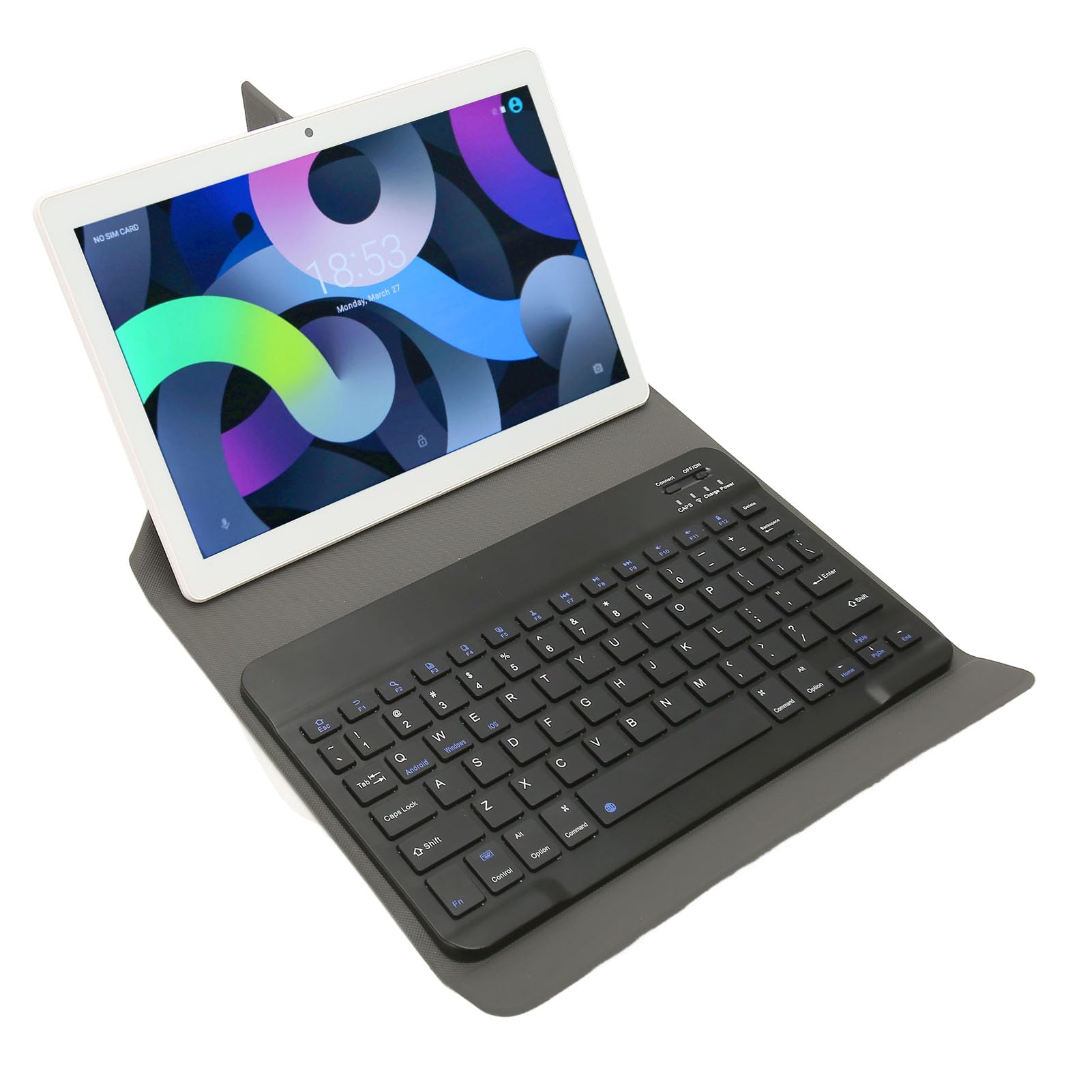 DAUERHAFT 10.1 Inch Tablet, 8MP 20MP 12GB 256GB US Plug 100β240V 2 in 1 Tablet PC for Travel (US Plug)