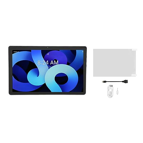 DAUERHAFT Tablet, Smart Tablet 2560X1600 Resolution Front 13MP Rear 26MP 4G LTE 16GB RAM 512GB ROM 10.36 Inch for Game for Working (Gray)