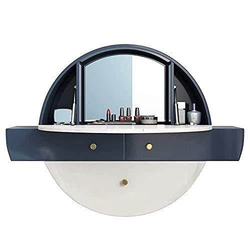 LEONYS Vanity Set, Makeup Vanity Table with Mirror, Dressing Table with 3 Drawers for Cosmetics Storage