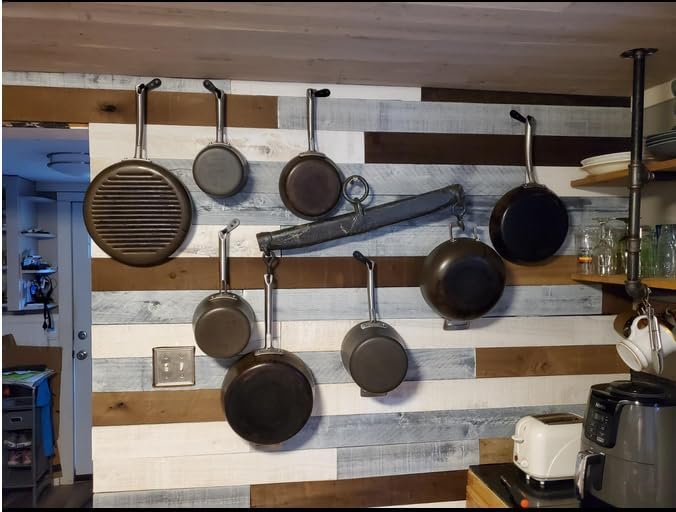 MY MIRONEY 2.5" x 1" L Shape Coat Hooks Stainless Steel Single Hook Robe Hook Pots and Pans Hanger Wall Mounted Pack of 8