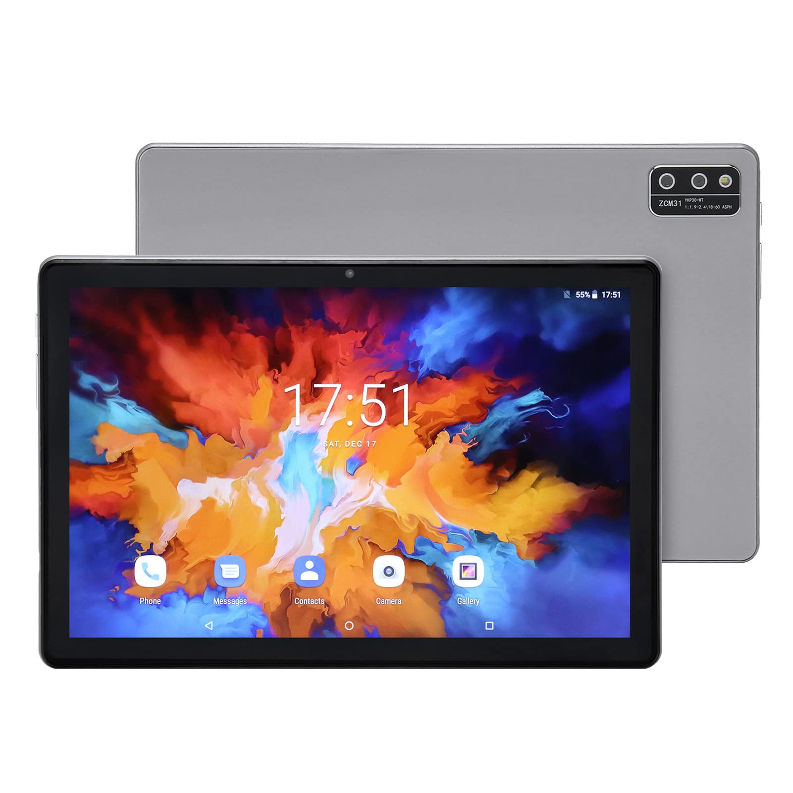 DAUZ 10.1 Inch Smartphone Tablet, 100-240V IPS HD Touch Screen 5GWiFi Smartphone Tablet for Office for Travel (US Plug)