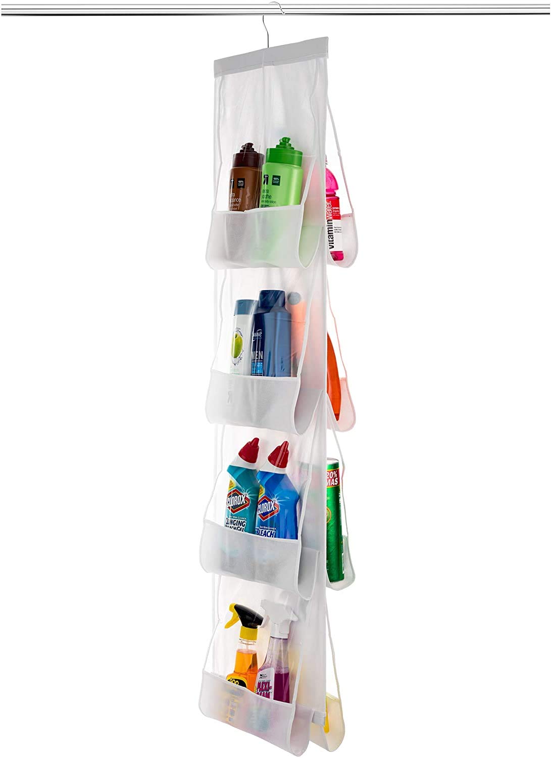 YUYI Hanging Portable Storage Bag, Dust-Proof Storage Bag, Storage Bag for Tote Bag Wallet, Etc. for Closet Wardrobe, 6 Easy-to-use Transparent Bags (White)