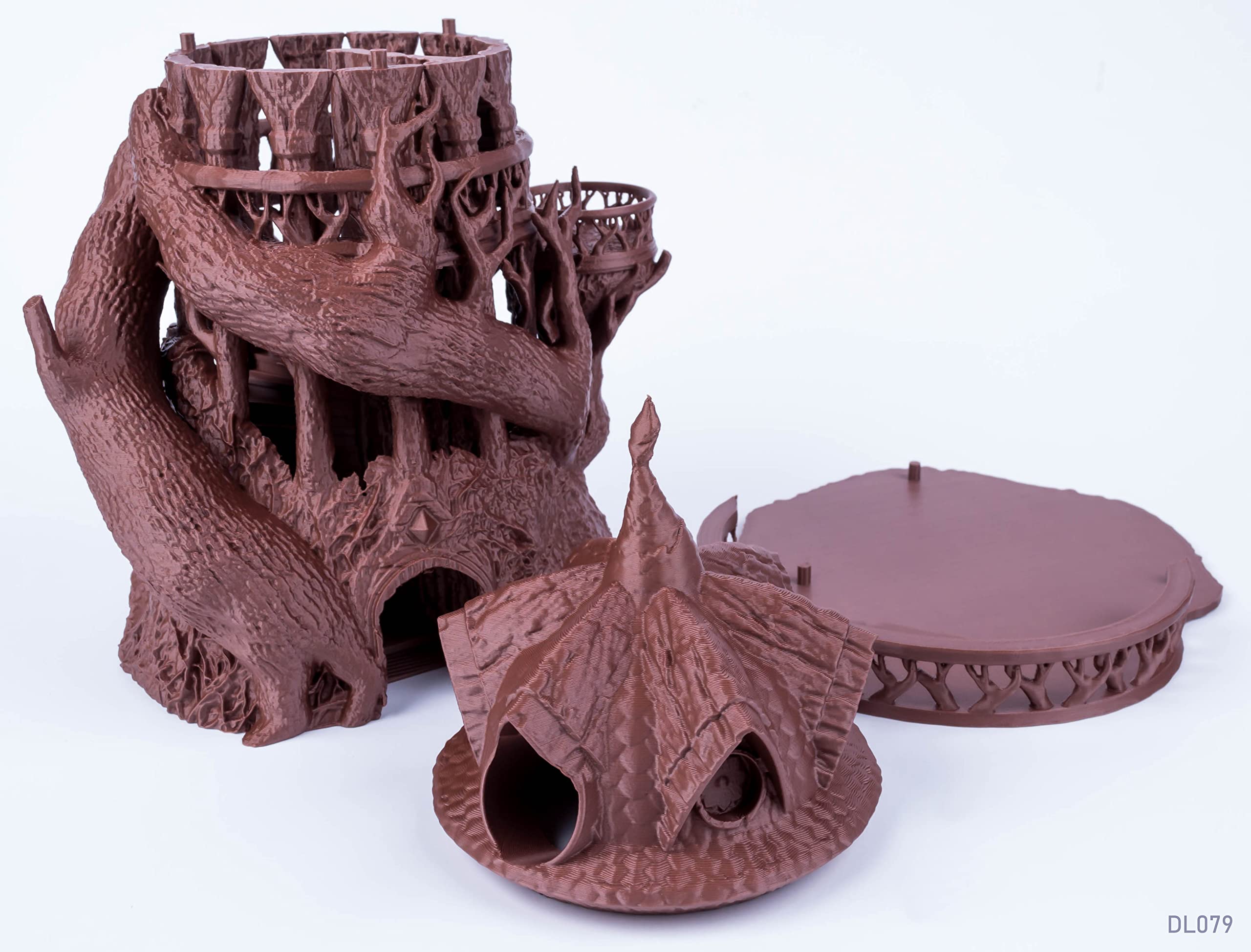 Druid Dice Tower for All Dice Sizes. Perfect Dice Roller for Dungeons and Dragons, Tabletop RPG, Miniature Games and Board Games, 3D Vikings