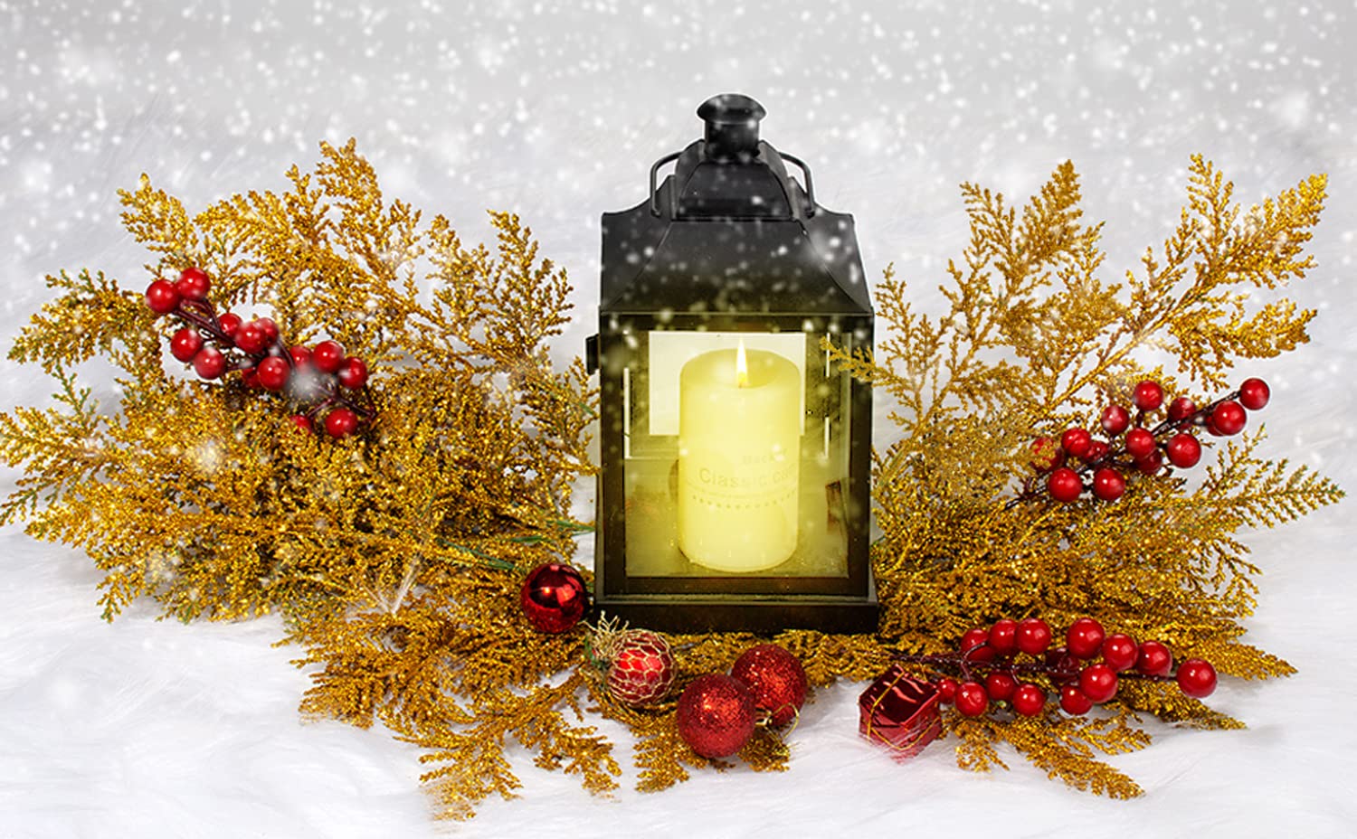 TORINALITAL 22PCS Christmas Tree Picks Sprays, Gold Glitter Artificial Pine Needles Faux Christmas Floral Picks Branches for Christmas Tree Wreath Wedding Bouquet Winter Seasonal Holiday Decoration