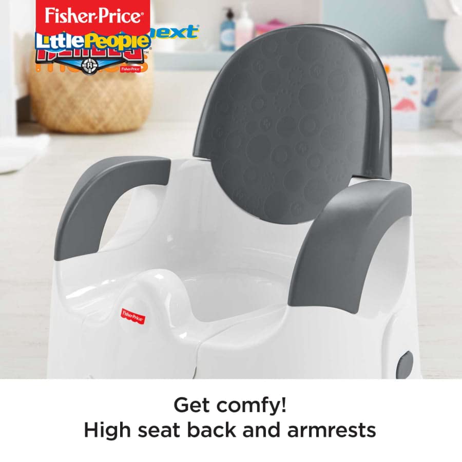 Fisher Price HBD73 Custom Comfort Potty With Adjustable Seat, High Back And Arm Rests