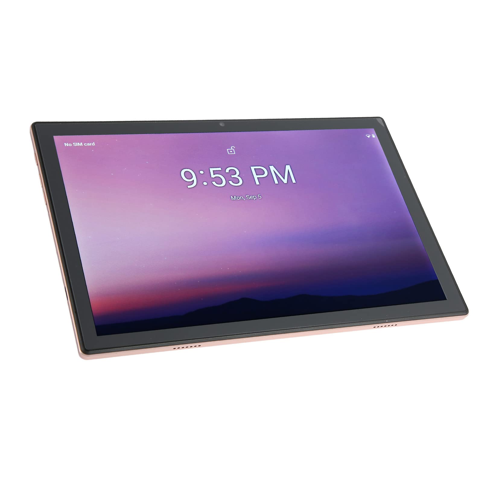 DAUZ 64GB Tablet, 4G LTE Rose Gold 100‑240V Octa Core Gaming Tablet (EU Plug)
