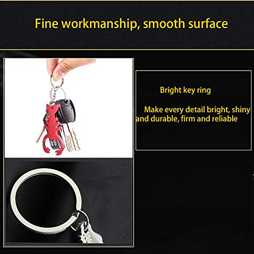 Flat Bottle Beer Opener Key Chain Lobster Wine Bottle Opener 6 Pack Colorful Aluminum Alloy Tool Funny Opener for Home Kitchen Bar Restaurant Bartender Anniversaries Party Supplies