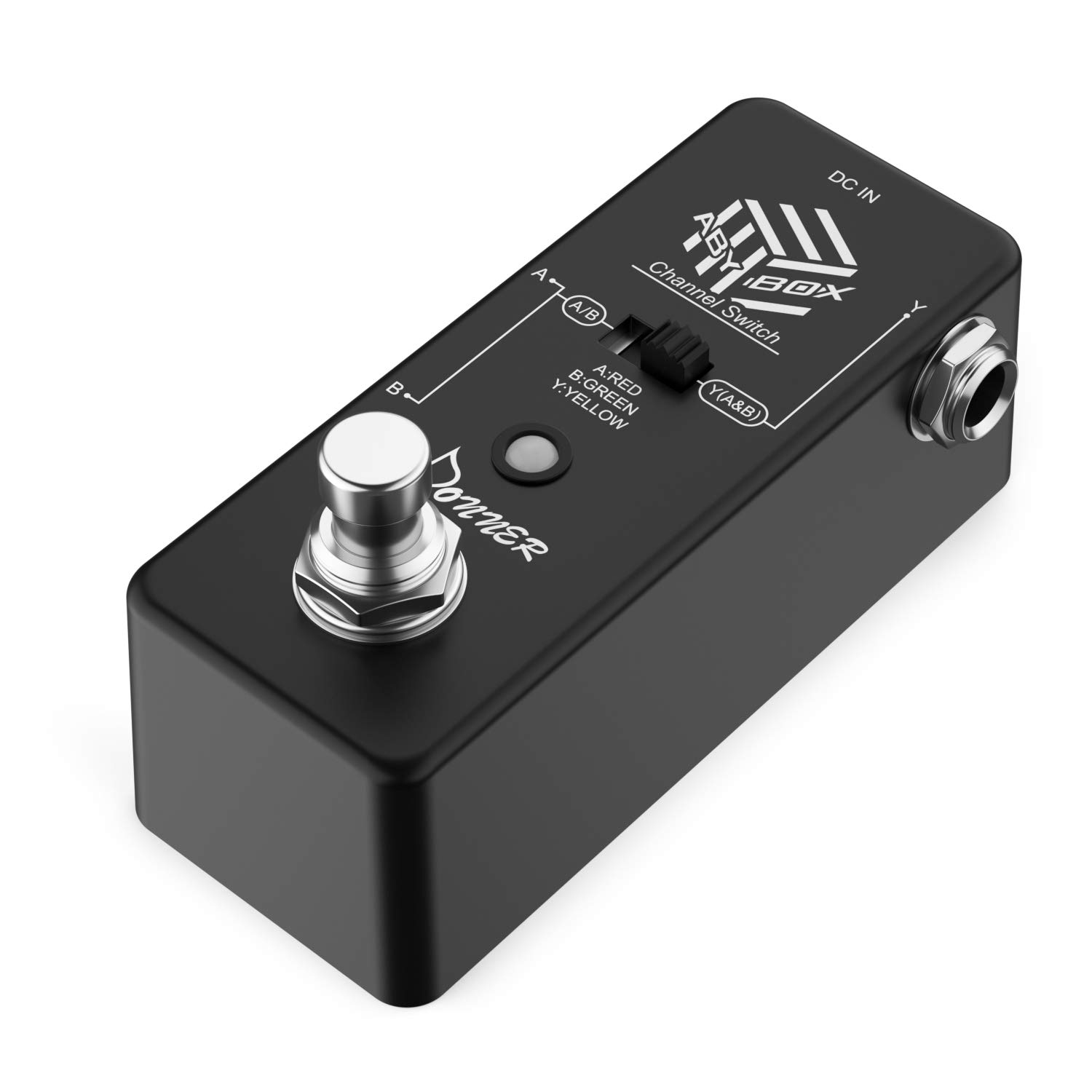 Donner ABY Box Line Selector AB Switch Mini Guitar Effect Pedal & Donner DPA-1 Guitar Pedal Power Supply Adapter