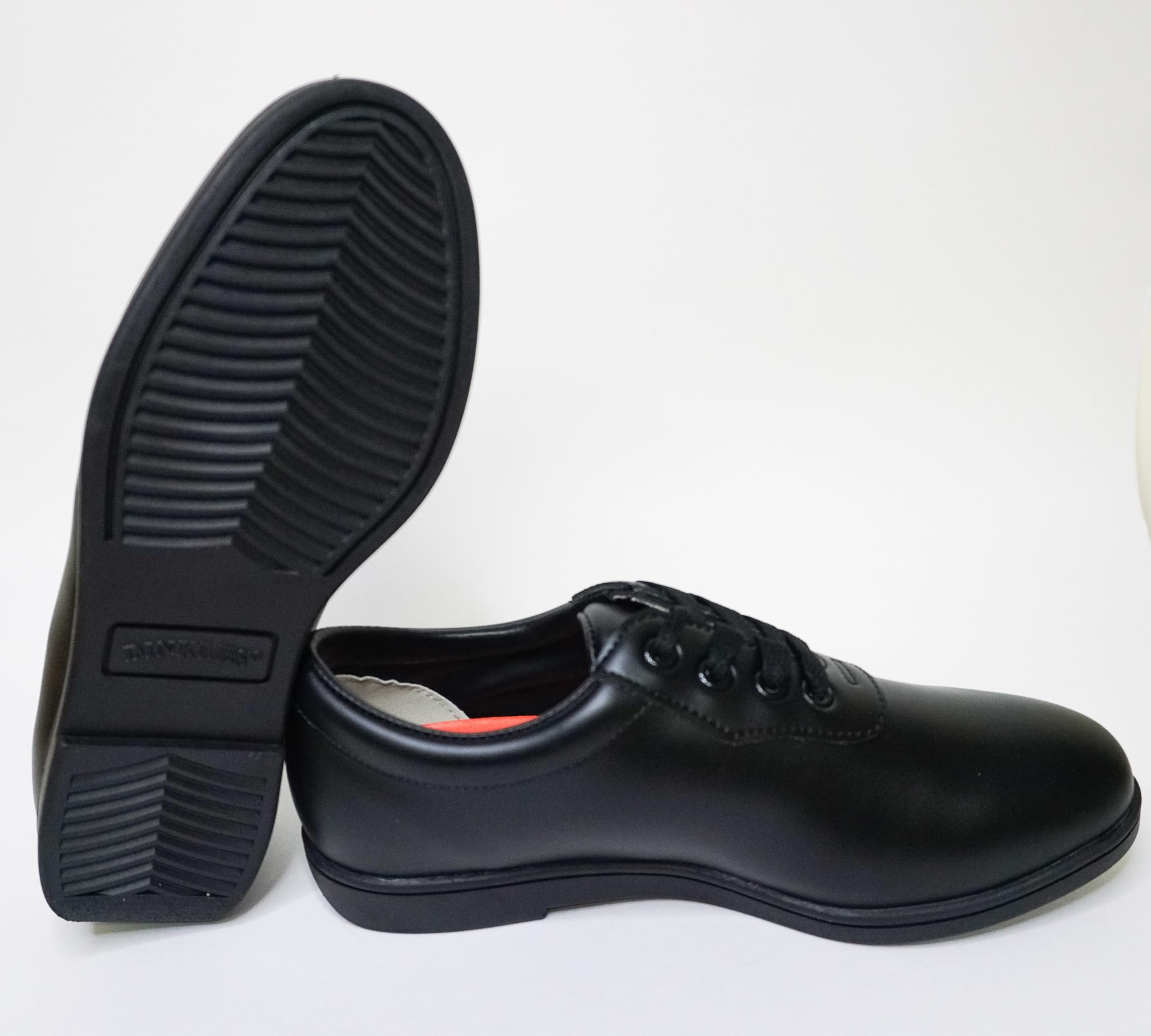 DINKLES Women's Glide Marching Band Shoes (Wide Width) (8.5, Black)