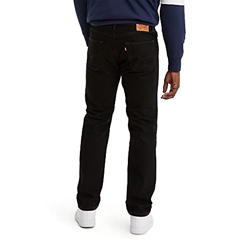 Levi's Men's 505 Regular Fit Jeans (Also Available in Big & Tall), Black-Discontinued, 36W x 32L