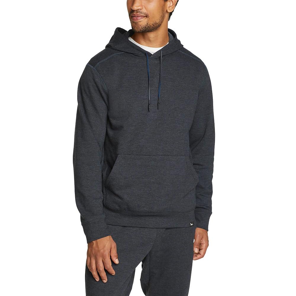 Eddie Bauer Men's Everyday Pullover Hoodie, Sea Blue, X-Large, Tall
