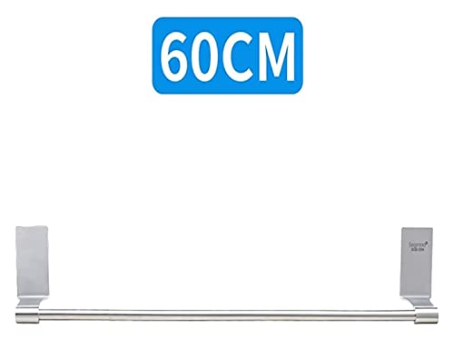 Towel BAR Rack Towel Shelfs,Free Drilling Towel Bar Single Shot Towel Rack Bathroom Towel Hanging Rod Bath Towel Bar/40Cm (Size : 60Cm)