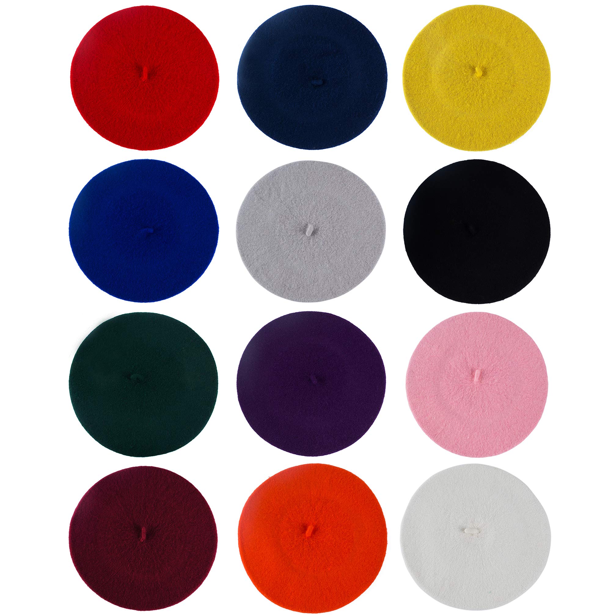 CoverYourHair Berets for Adults - French Beret - Artist Hat - Pack