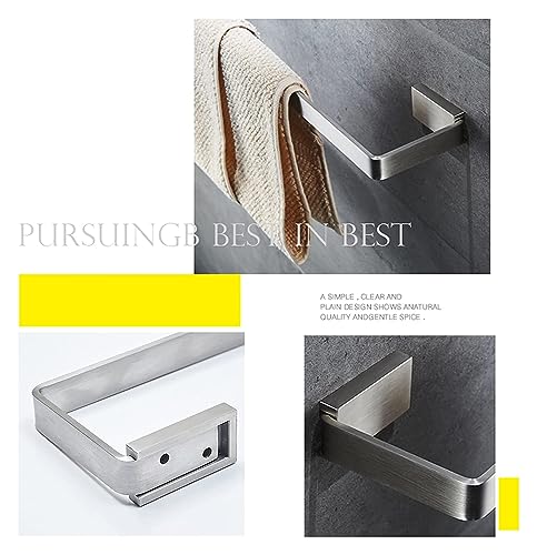 Towel BAR Rack Towel Rack Wall Mounted Tower Holder Single Towel Storage Rack Towel Bars,Towel Rod for Bathroom or Kitchen,Brushed Finish Bathroom Hardware/50Cm (Size : 80Cm)