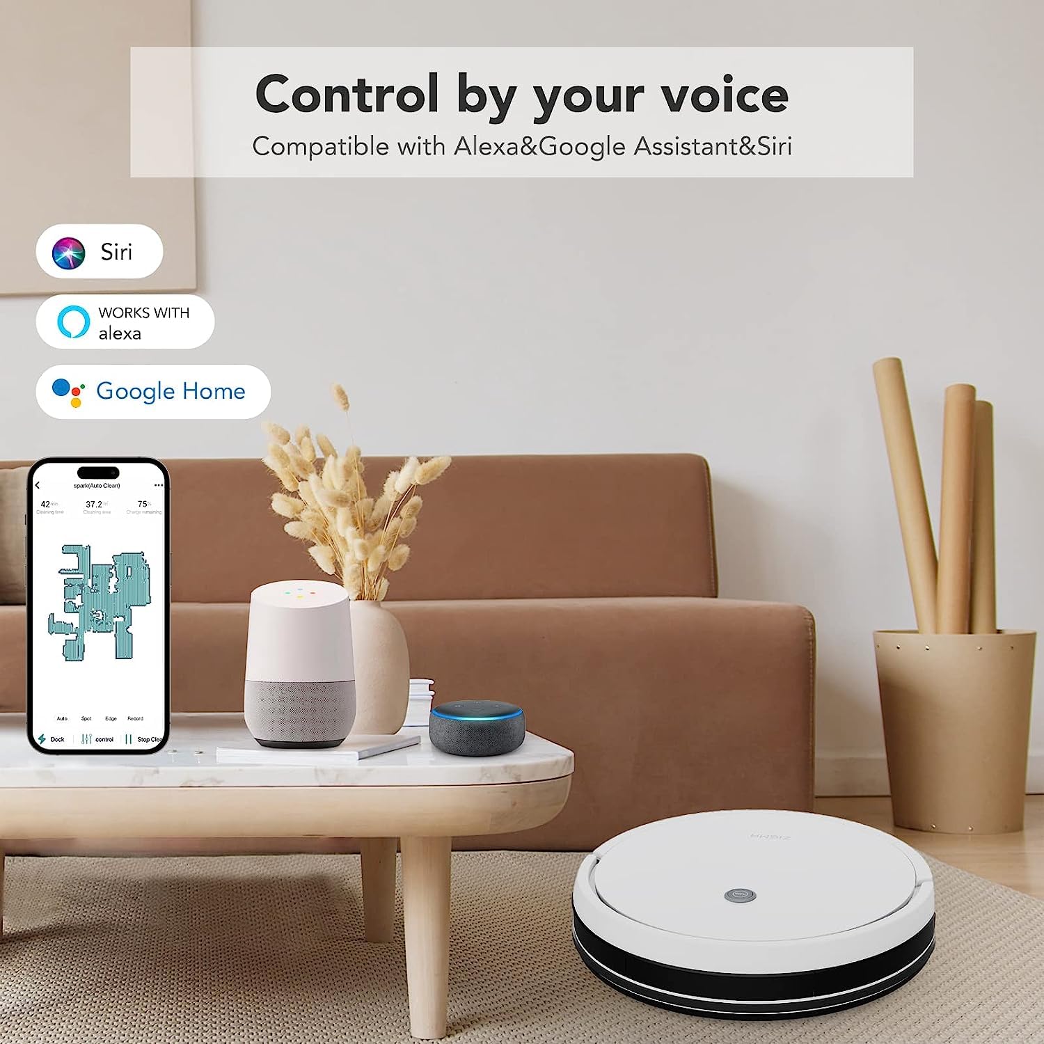 Zigma Robot Vacuum and Mop Combo, 6000 Pa Robot Vacuum Cleaner (H13-A)