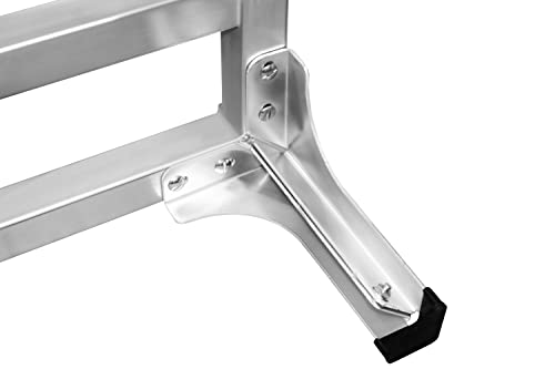 SHOPCraft Heavy Duty Aluminum Dunnage Rack, 20” X 48” X 7.5” Industrial Grade Aluminum Storage Rack, Commercial Food Service Storage Rack
