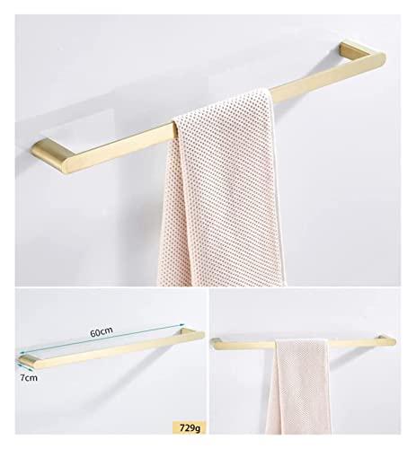 Towel BAR Rack Towel Rail for Bathroom,Brushed Towel Bar Wall Mounted Hand Towel Bar Bathroom Towel Holder Kitchen Dish Cloths Hanger/Bath Towel Rack 60Cm (Color : Single Rod 60cm, Size : Christmas