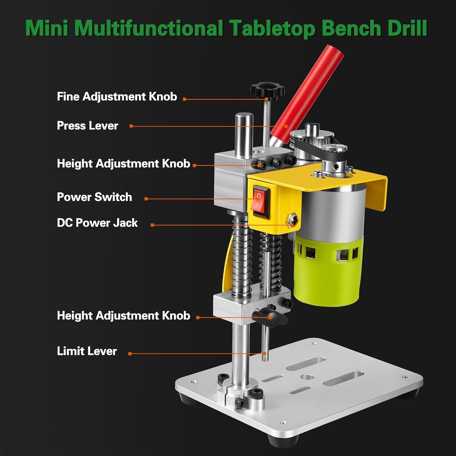 Mini Drill Press Bench Drill Adapter for Hand Drill CNC Small Drill Press Precision Drill Stand B10 Drill Chuck Hand Drill for Hand Drill DIY