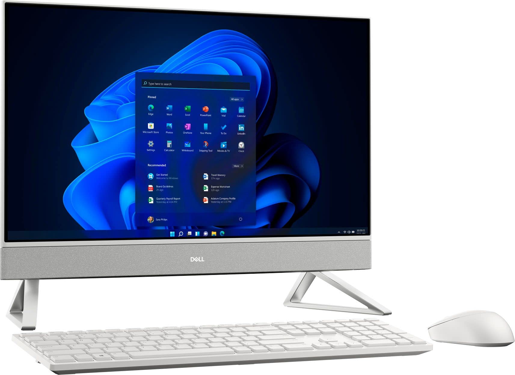 Dell 2023 Newest Inspiron 5410 24" FHD(1920x1080) Touchscreen All-in-One Desktop | 12th Gen Intel 10-Core i5-1235U Processor | WiFi 6E | Bluetooth | USB-C | 32GB DDR4 1TB SSD+1TB HDD | Win11 Pro